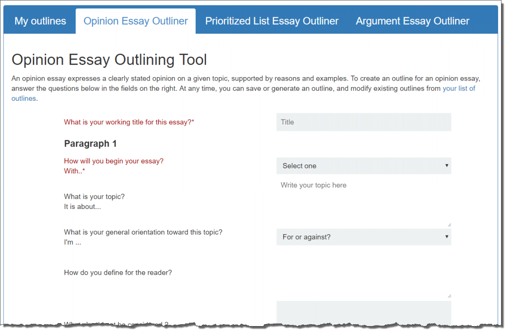 Late? Use this Easy Essay Outliner Now - Virtual Writing Tutor Blog