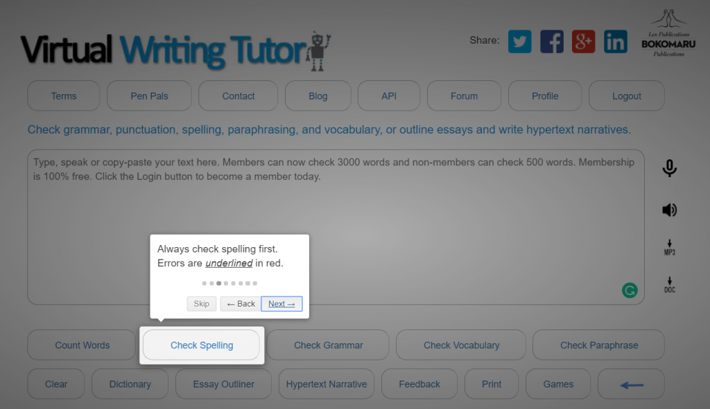Walk-me-through the Main Features - Virtual Writing Tutor Blog