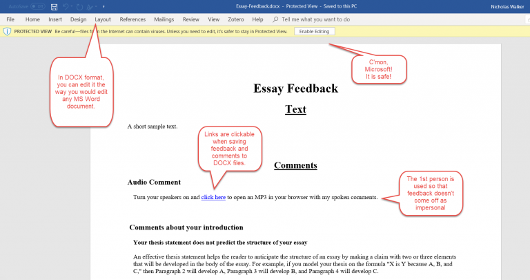 Essay Checker - Virtual Writing Tutor - free ESL grammar checker