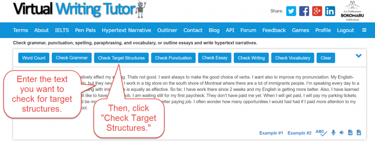 Target Structures - Virtual Writing Tutor Blog