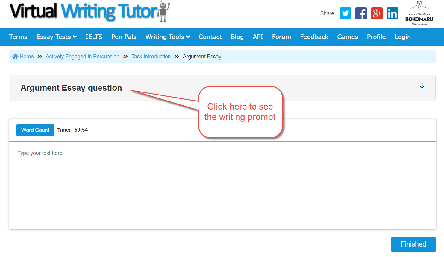 6 Essay rating tools on the Virtual Writing Tutor - Virtual Writing ...