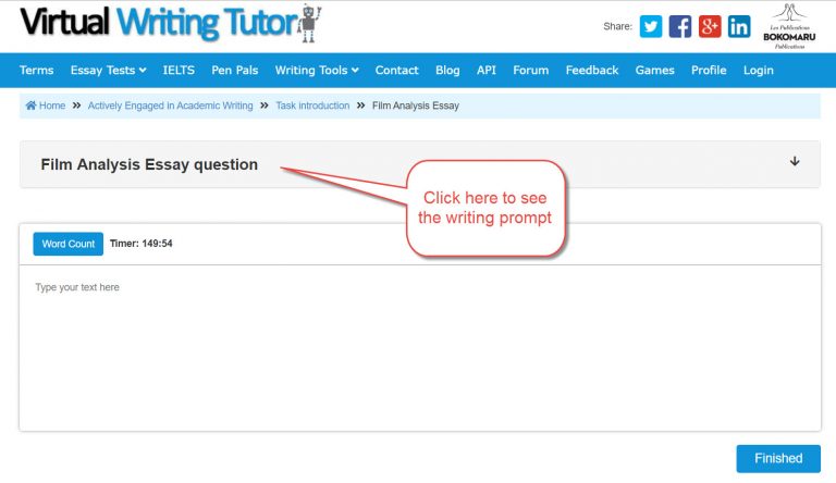 6 Essay rating tools on the Virtual Writing Tutor - Virtual Writing ...