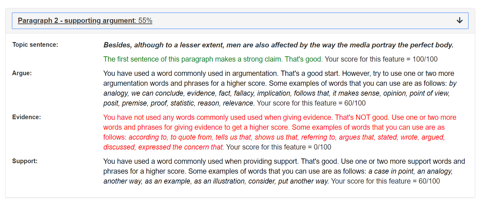 6 Essay rating tools on the Virtual Writing Tutor - Virtual Writing ...