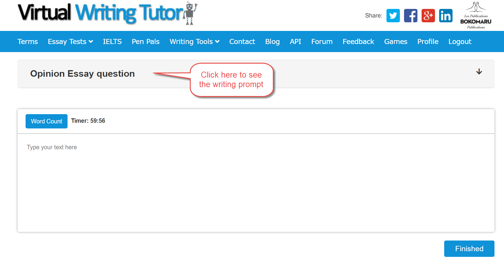 6 Essay rating tools on the Virtual Writing Tutor - Virtual Writing ...